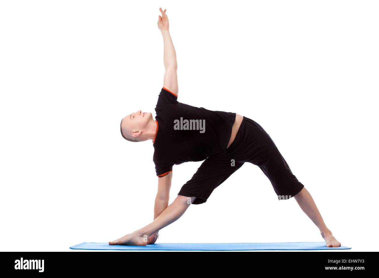 Yoga poses man hi-res stock photography and images - Alamy