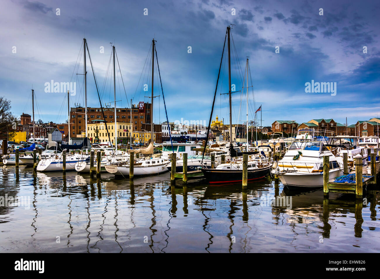 Marina in Canton, Baltimore, Maryland Stock Photo - Alamy