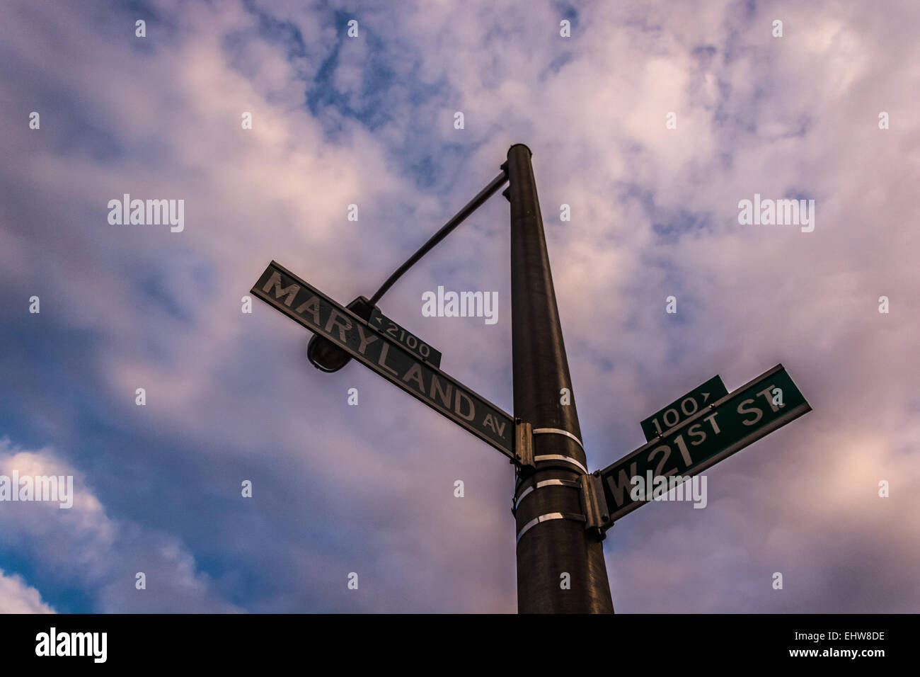 Street signs in Baltimore, Maryland Stock Photo - Alamy
