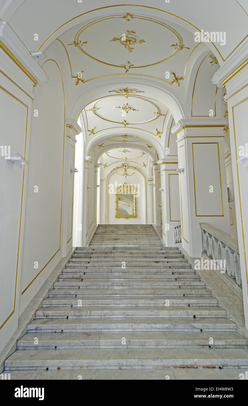 Golden stair hi-res stock photography and images - Alamy