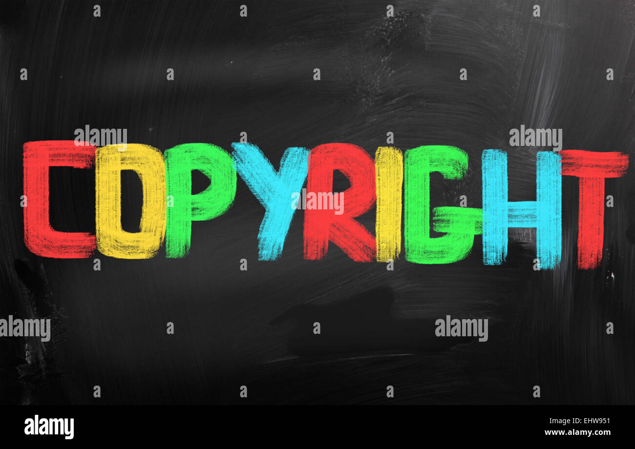 Blackboard copyright hi-res stock photography and images - Alamy