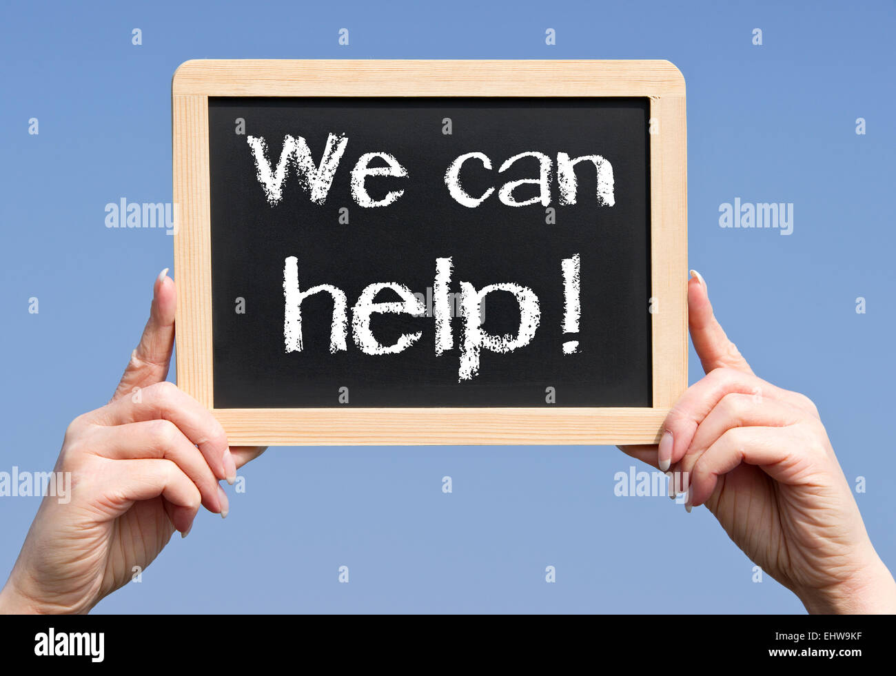 We can help ! Stock Photo - Alamy