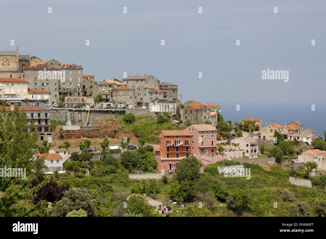 Village of Cervione, Costa Verde, Corsica Stock Photo - Alamy