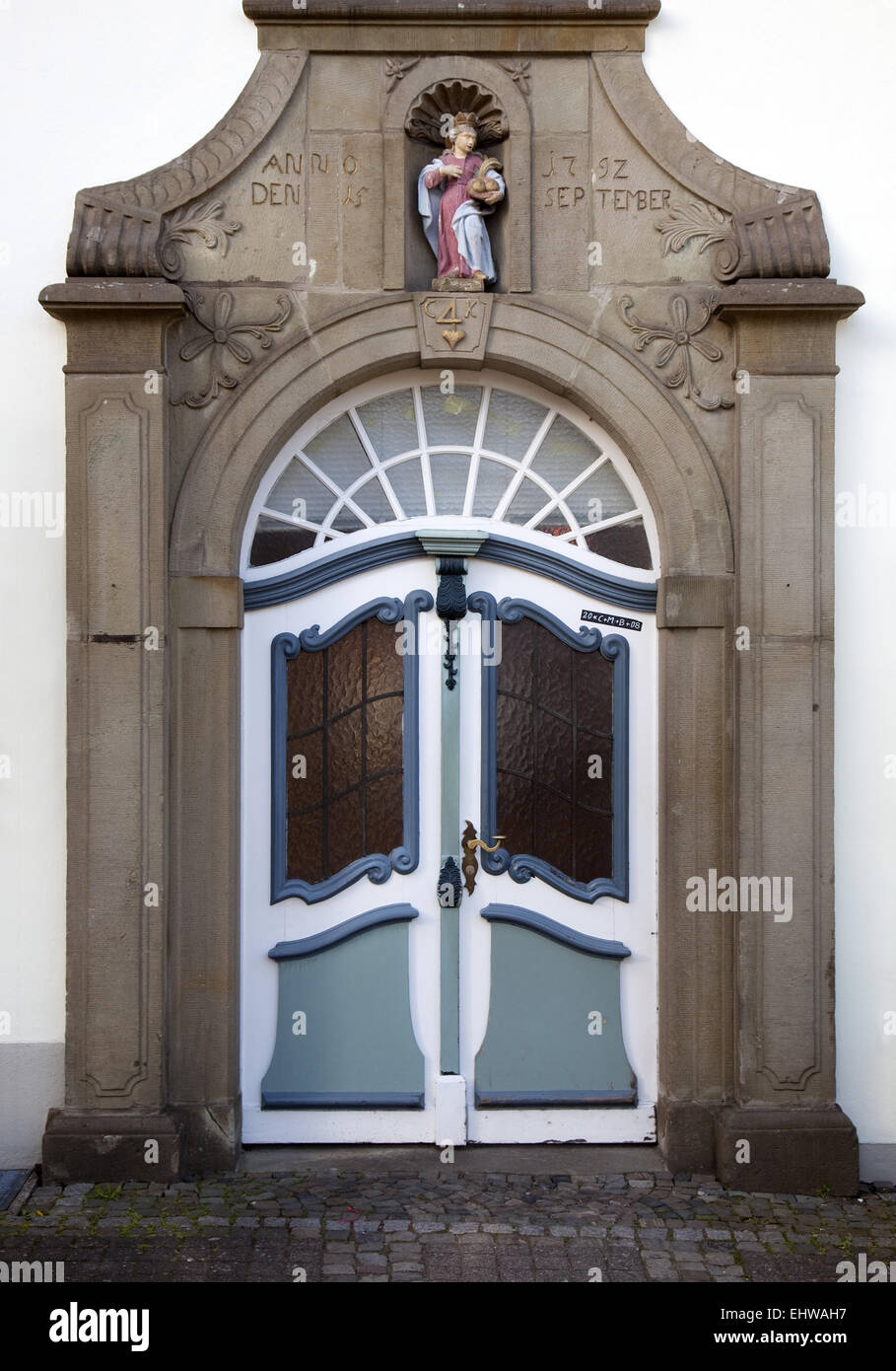 Exterior door in Brilon in the Sauerland Stock Photo - Alamy
