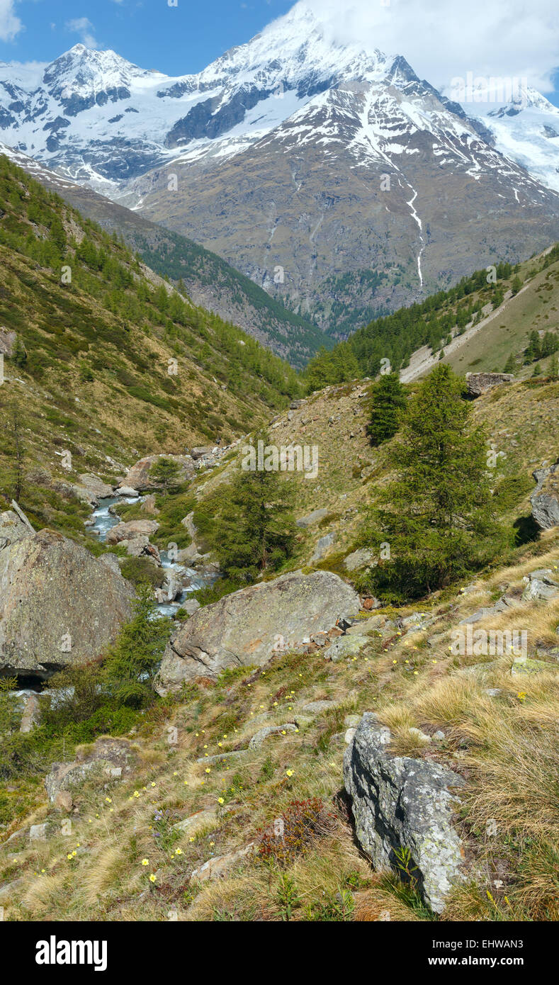 Summer Alps mountain Stock Photo - Alamy