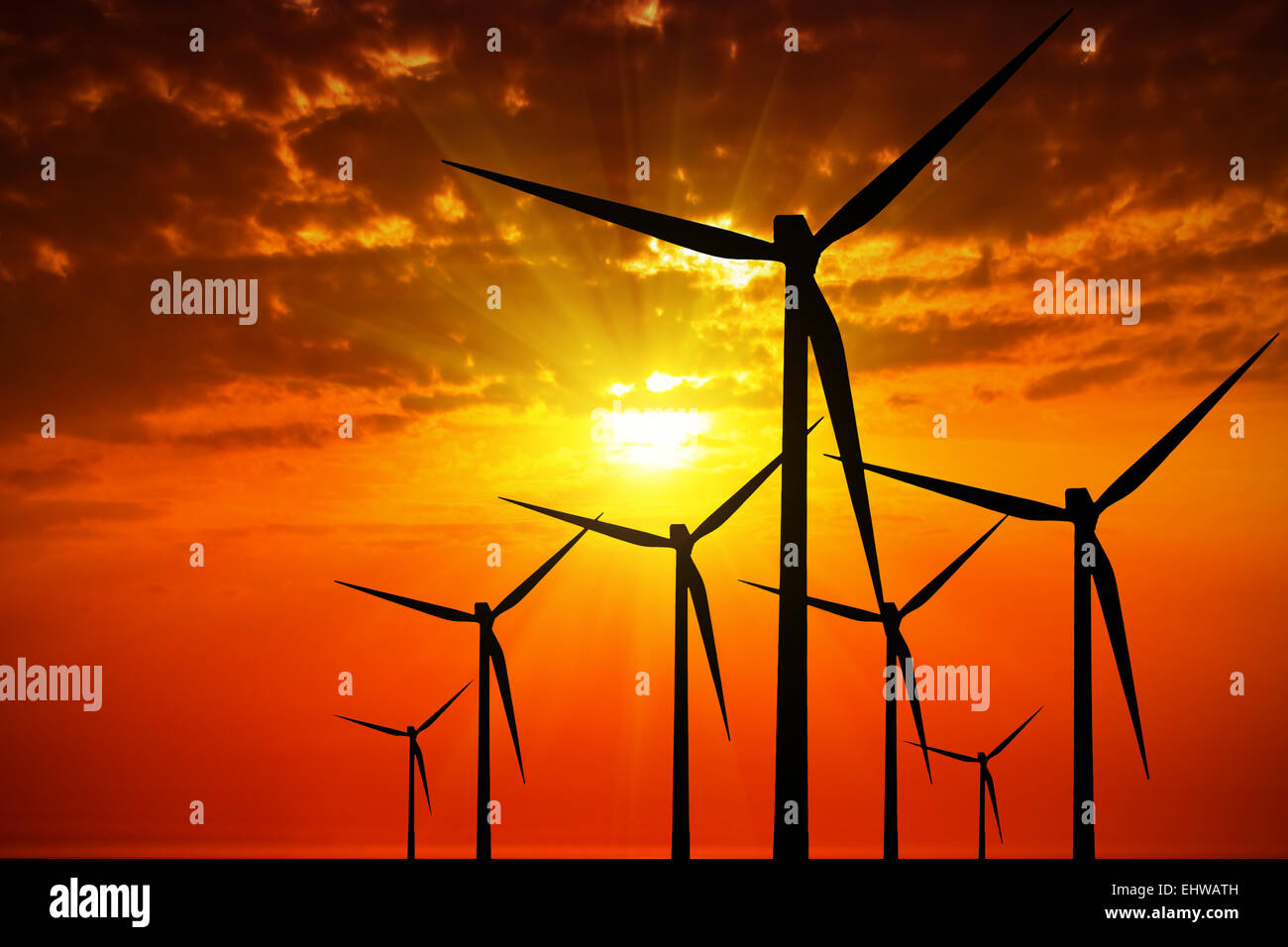 Power on the sunset Stock Photo - Alamy
