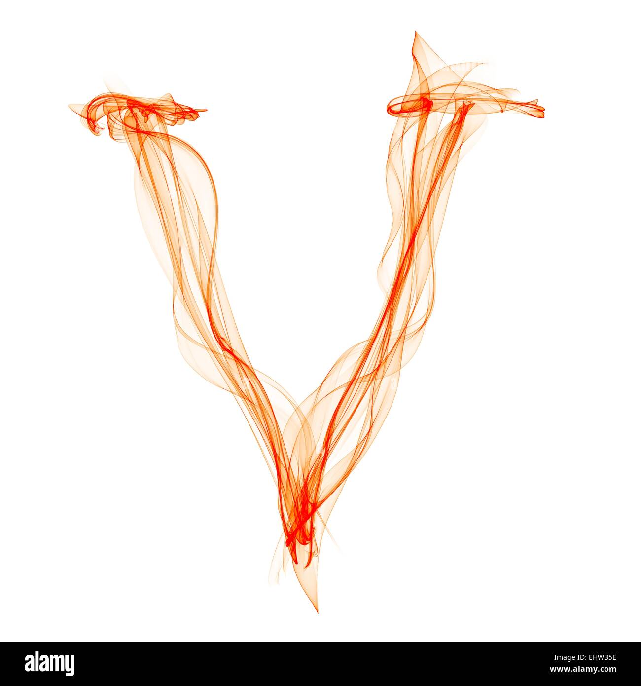 letter made of fire Stock Photo - Alamy