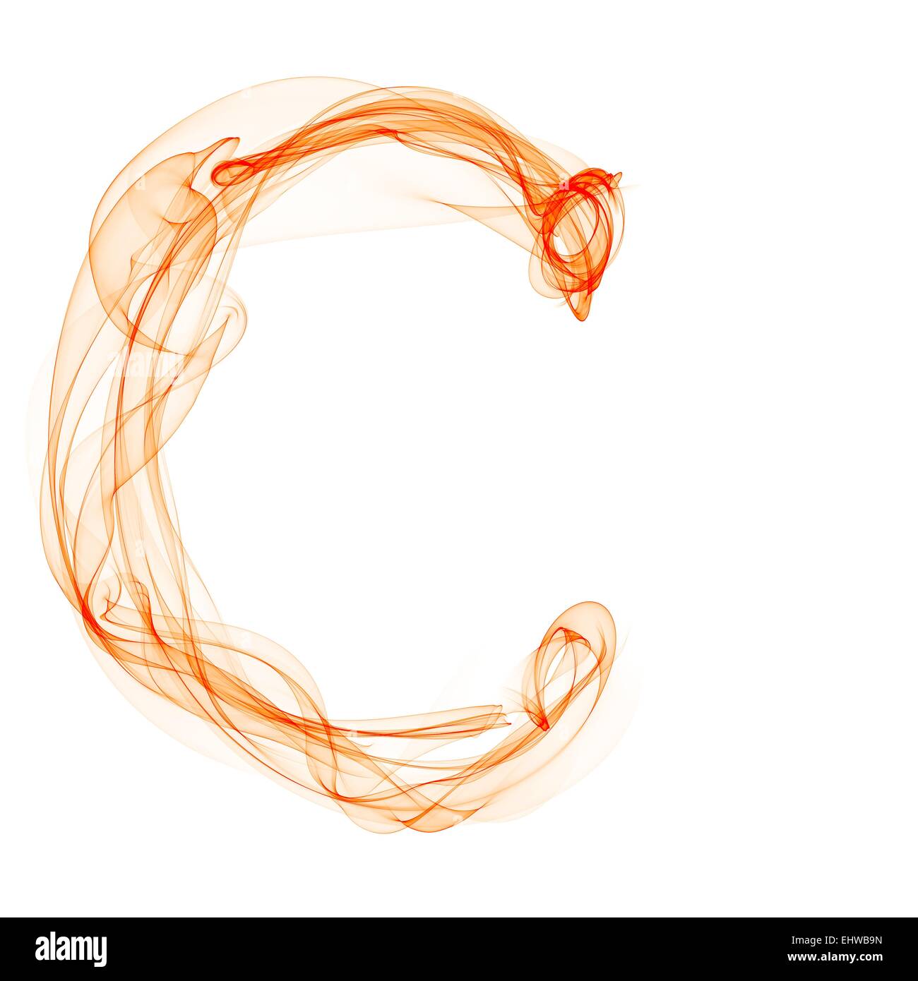 letter made of fire Stock Photo - Alamy