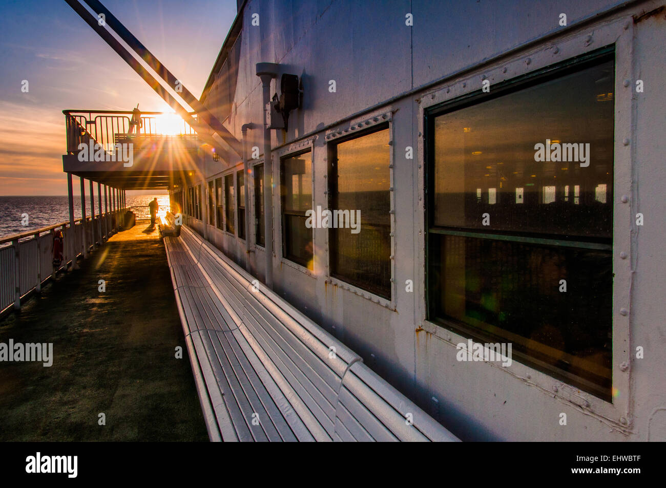 Aboard the Cape May -Lewes Ferry, in the Delaware Bay between New ...
