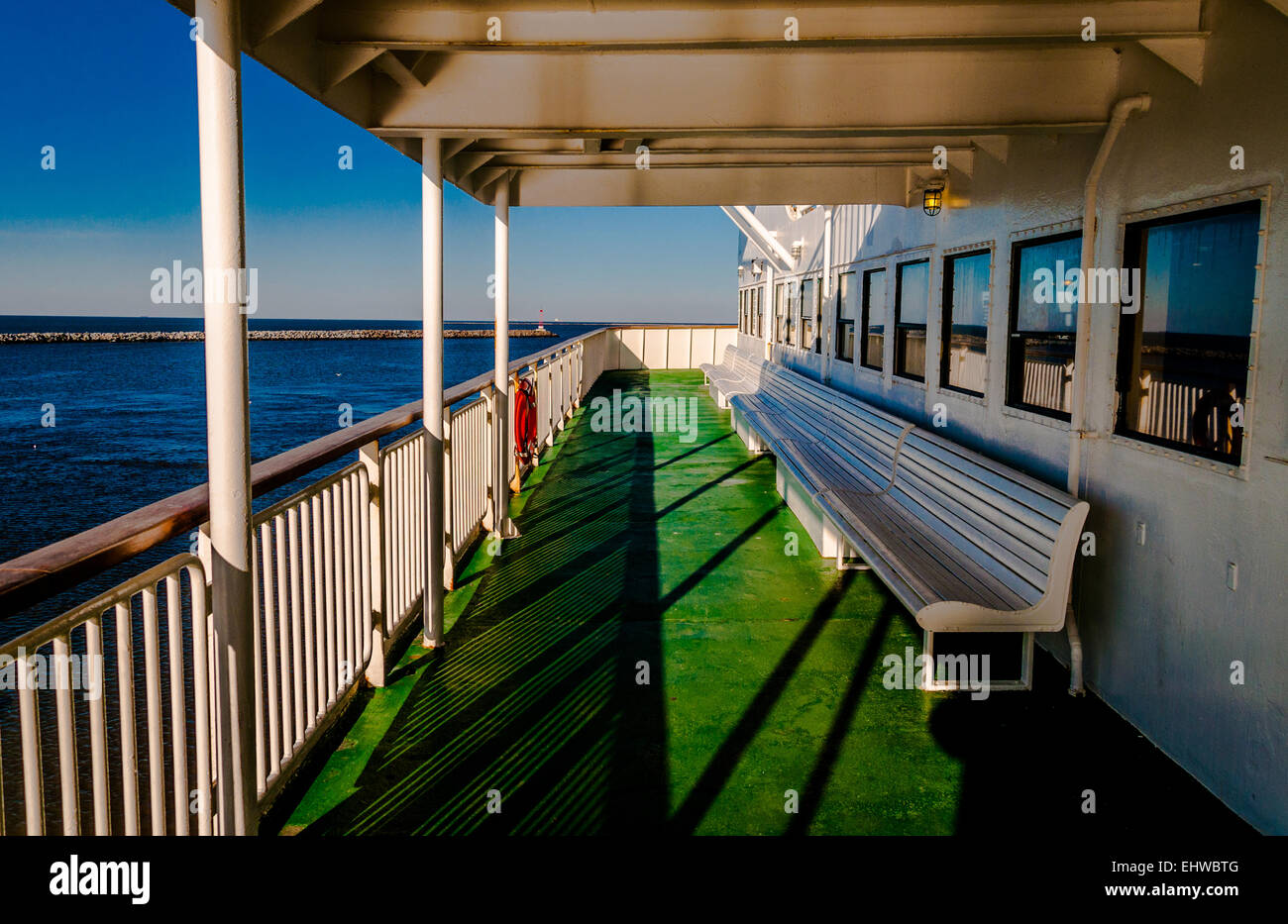 Aboard the Cape May -Lewes Ferry, in the Delaware Bay between New ...
