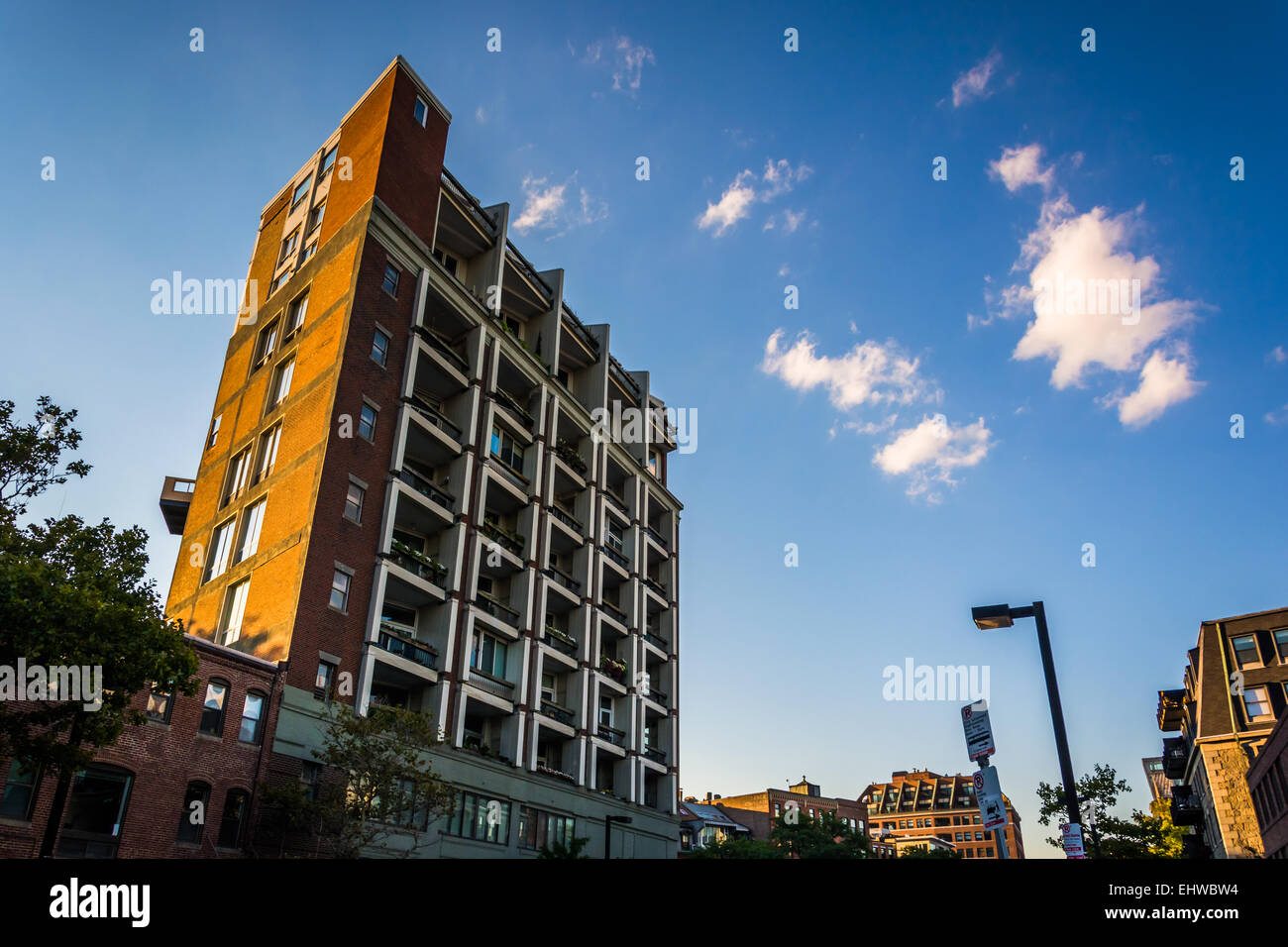 Apartment building in Boston, Massachusetts Stock Photo - Alamy