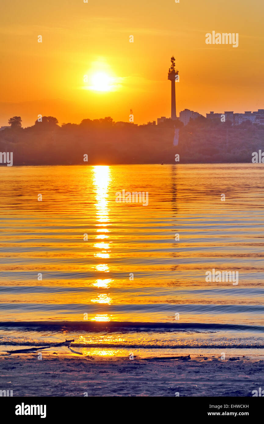 Dawn over danube river hi-res stock photography and images - Alamy