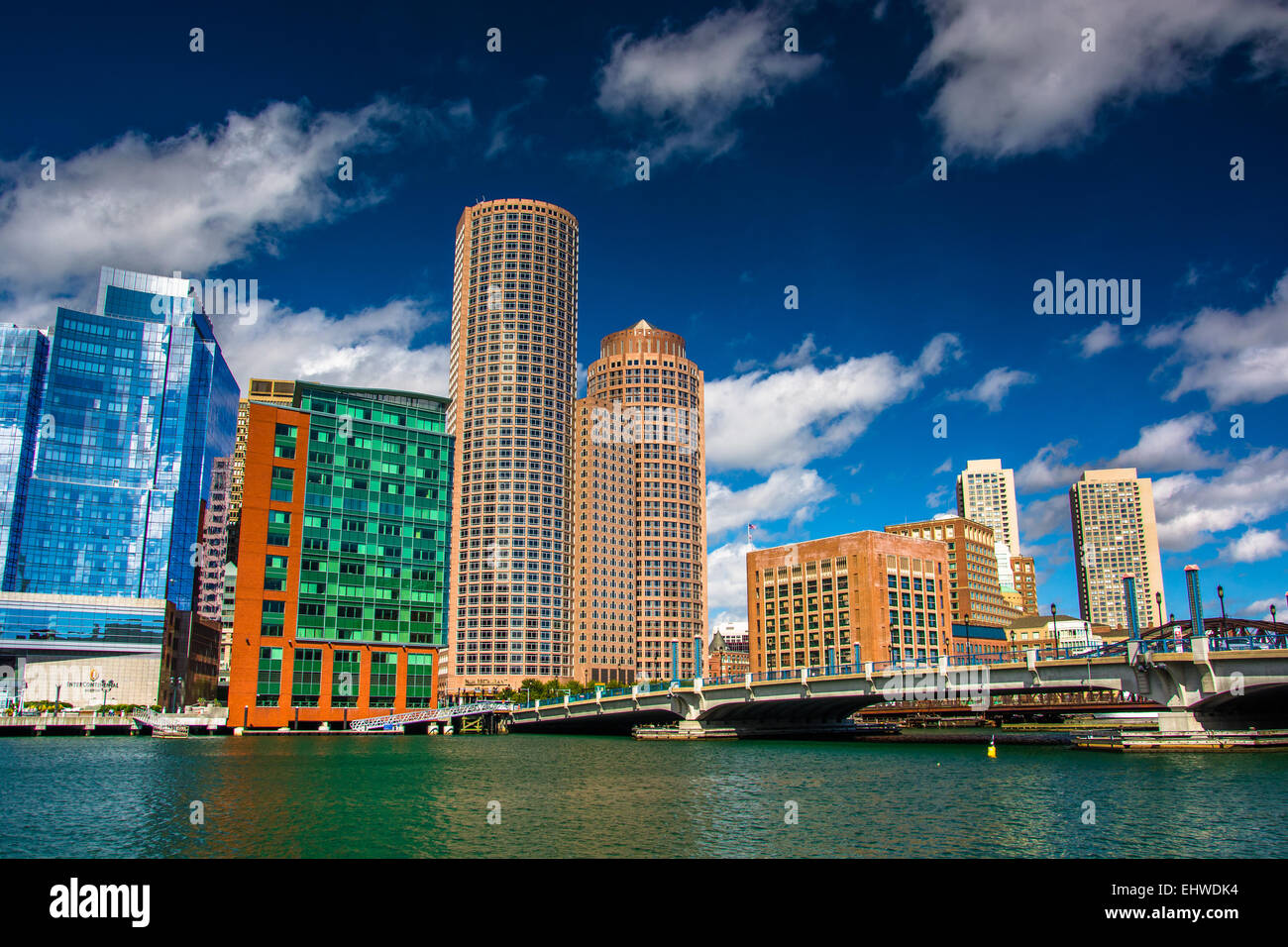 Bridge and the Boston skyline seen from Fort Point Stock Photo - Alamy