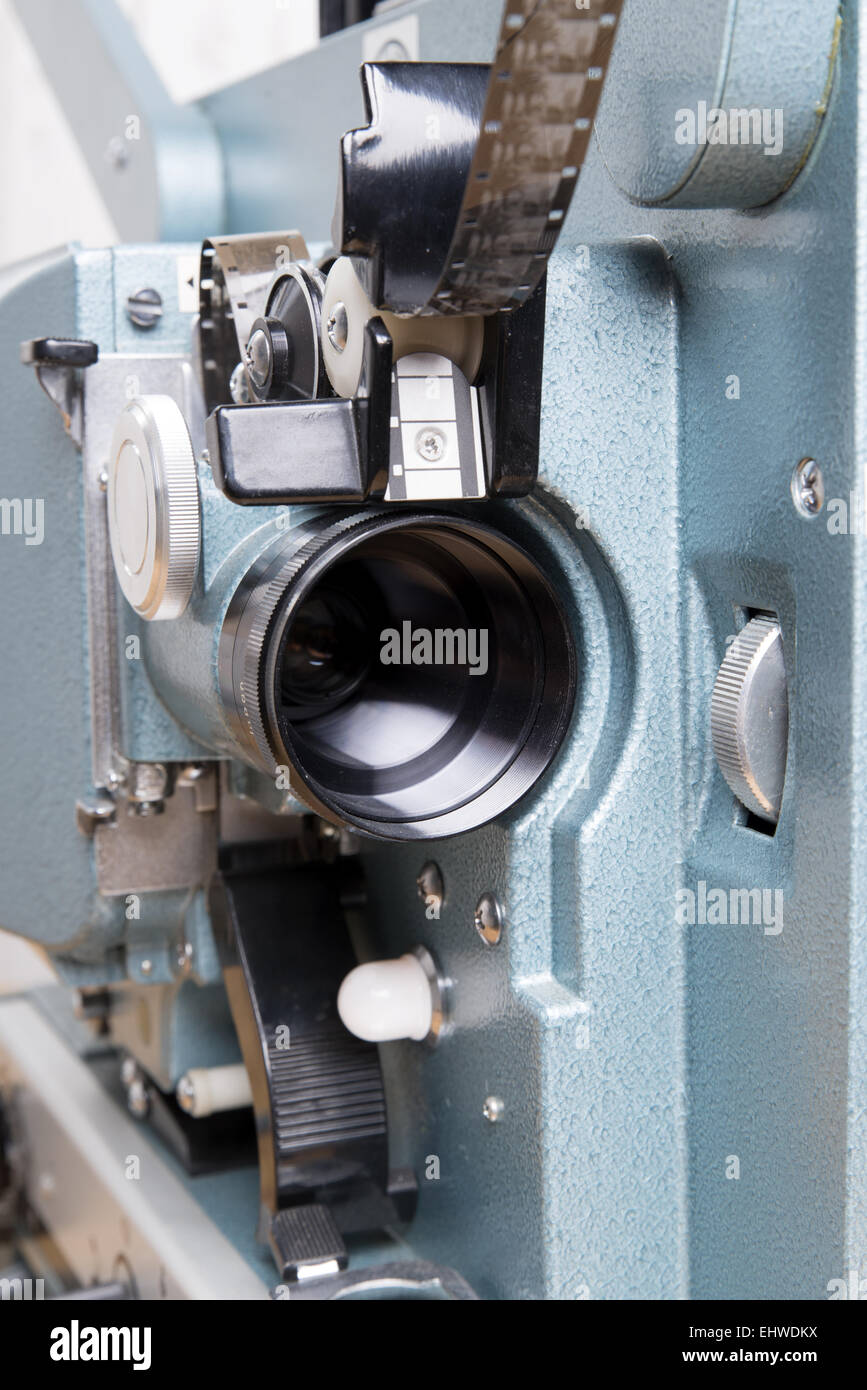 close up on the lens of a 16 mm film projector Stock Photo - Alamy