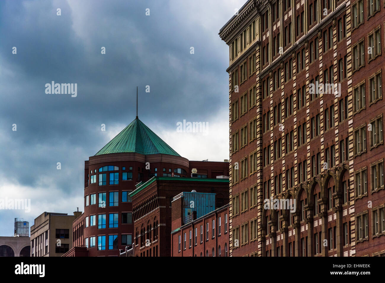 Buildings along a street in Boston, Massachusetts Stock Photo - Alamy