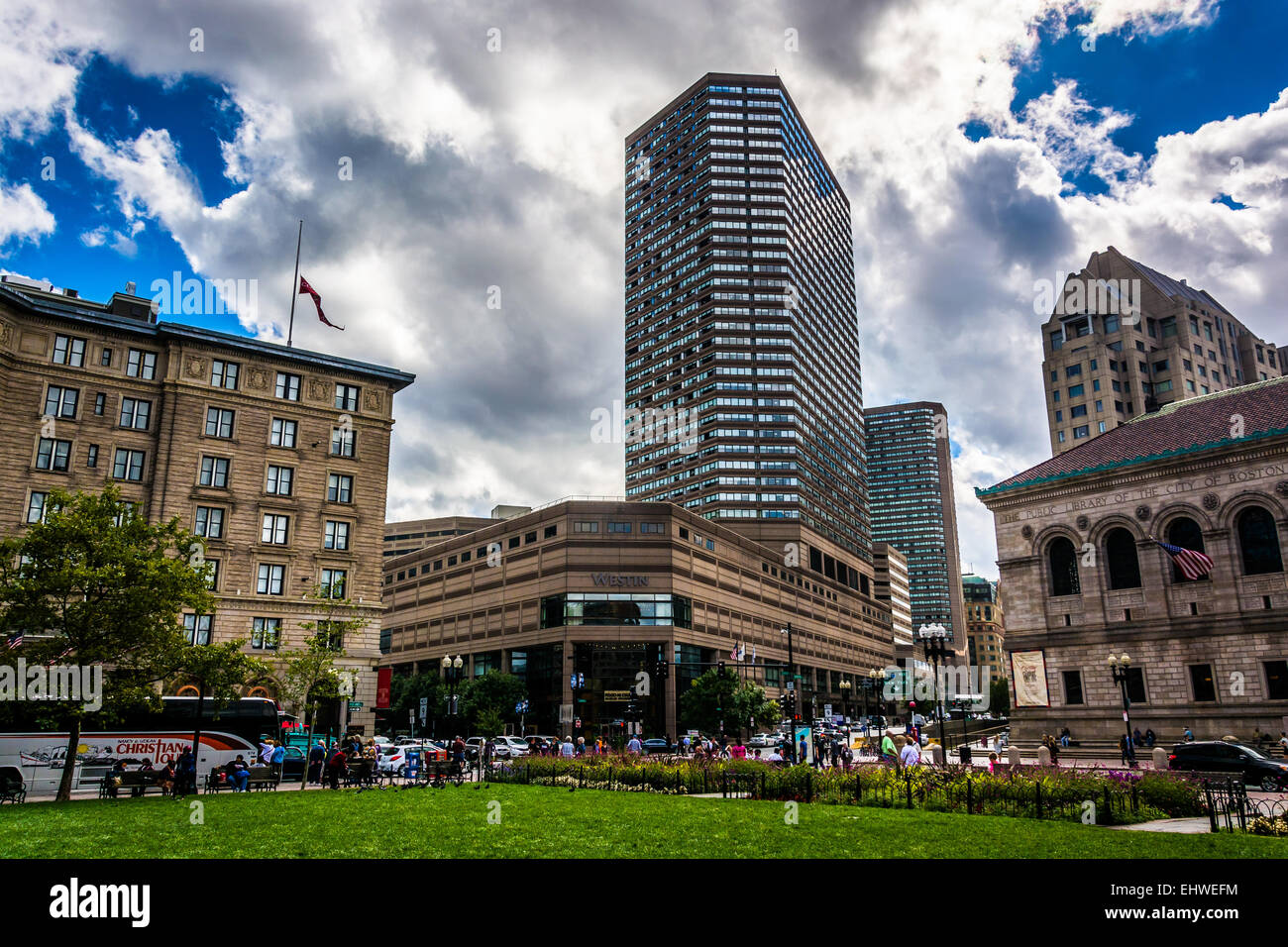 Buildings at Copley Square, in Boston, Massachusetts Stock Photo - Alamy