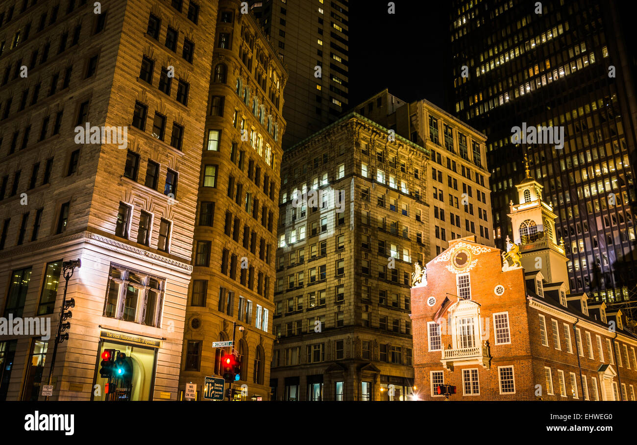 Buildings at the intersection of State Street and Congress Street at ...