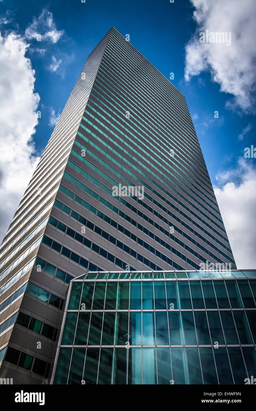 Clouds over a modern building in Boston, Massachusetts Stock Photo - Alamy