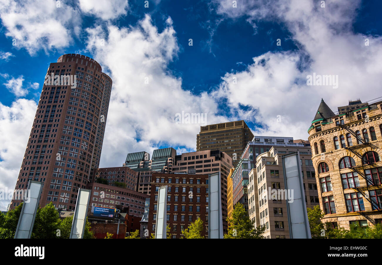 Cluster of buildings in Boston, Massachusetts Stock Photo - Alamy