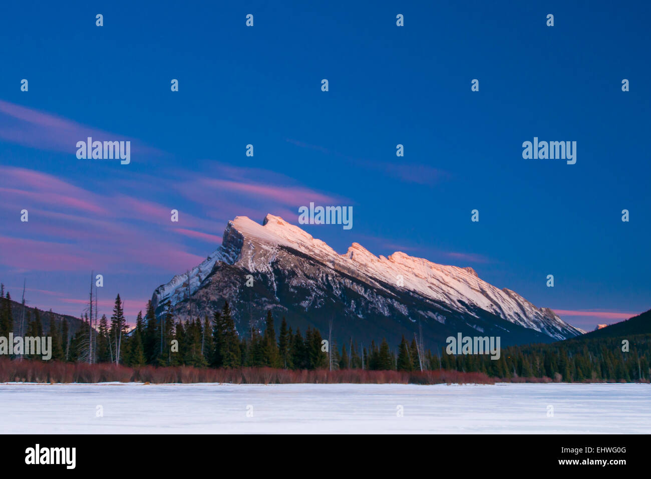 Alberta canada canadian alpine banff beautiful mount rundle hi-res ...