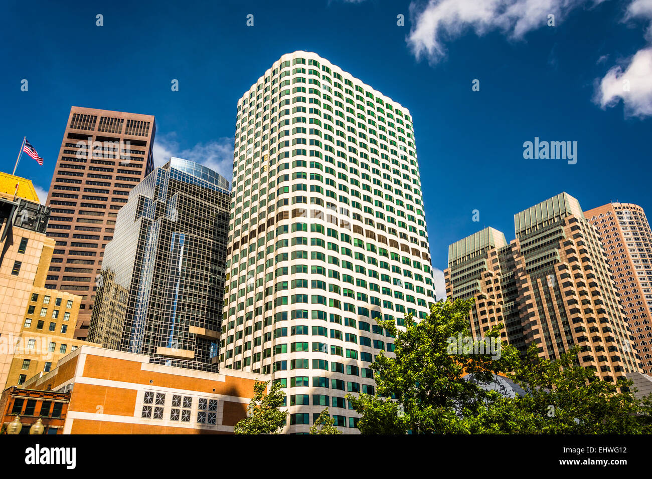 Cluster of skyscrapers in Boston, Massachusetts Stock Photo - Alamy