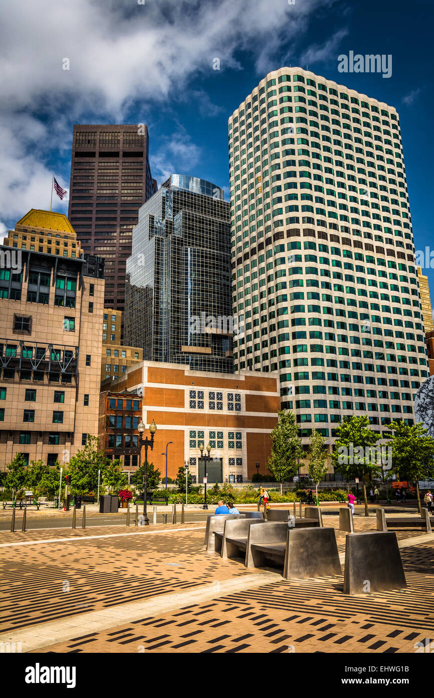 Cluster of skyscrapers in Boston, Massachusetts Stock Photo - Alamy