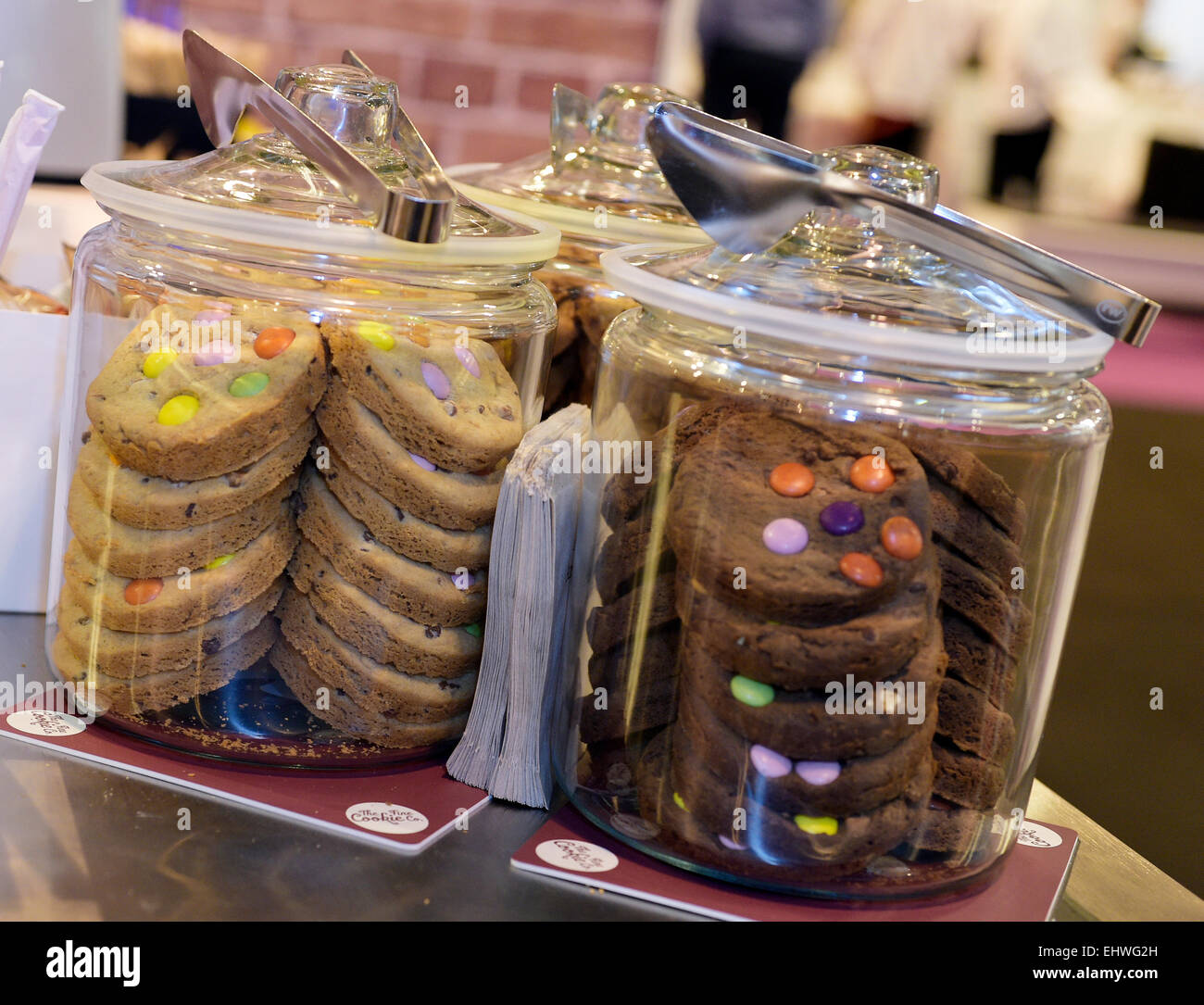 Two large jars of cookies Stock Photo - Alamy