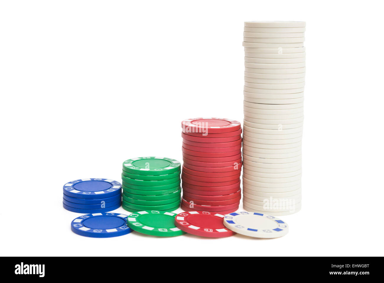 Stacks of poker chips hi-res stock photography and images - Alamy
