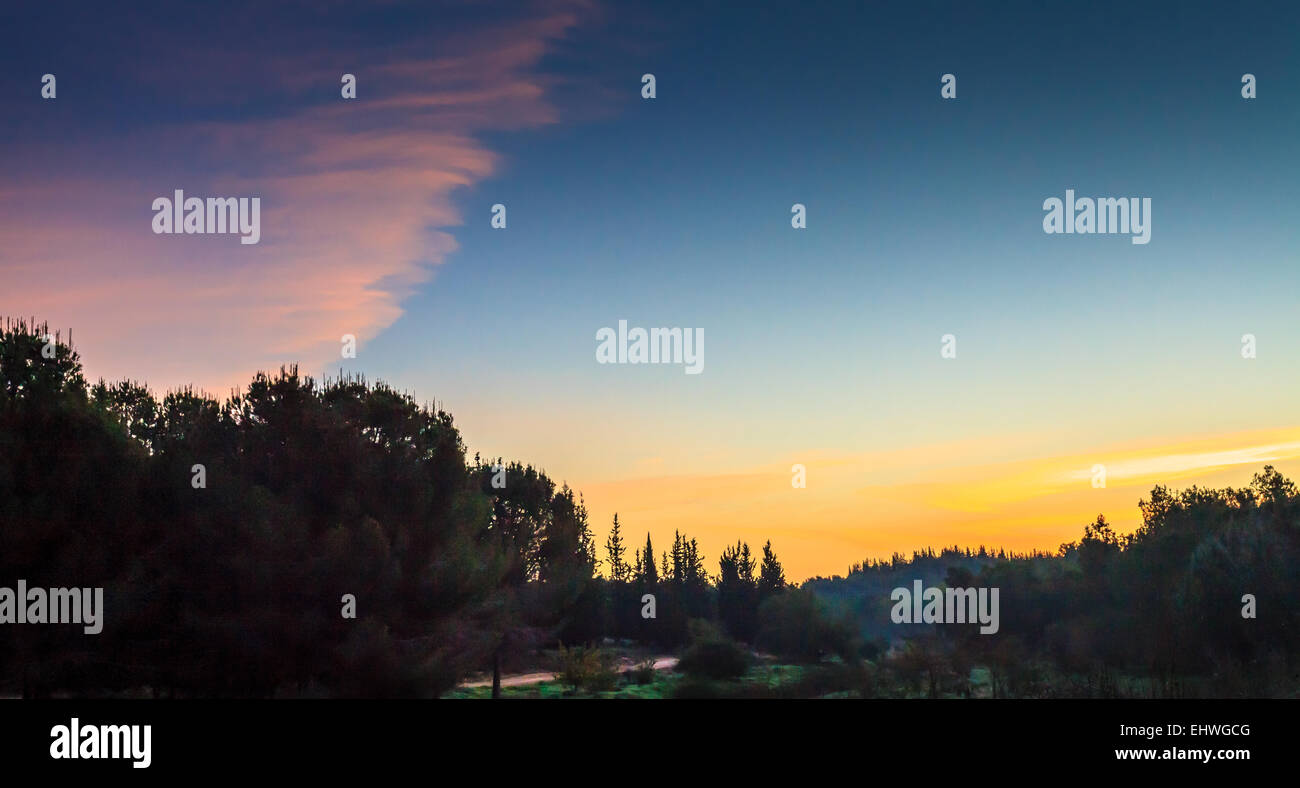 Dawn in Rosh Haayin, Israel Stock Photo - Alamy