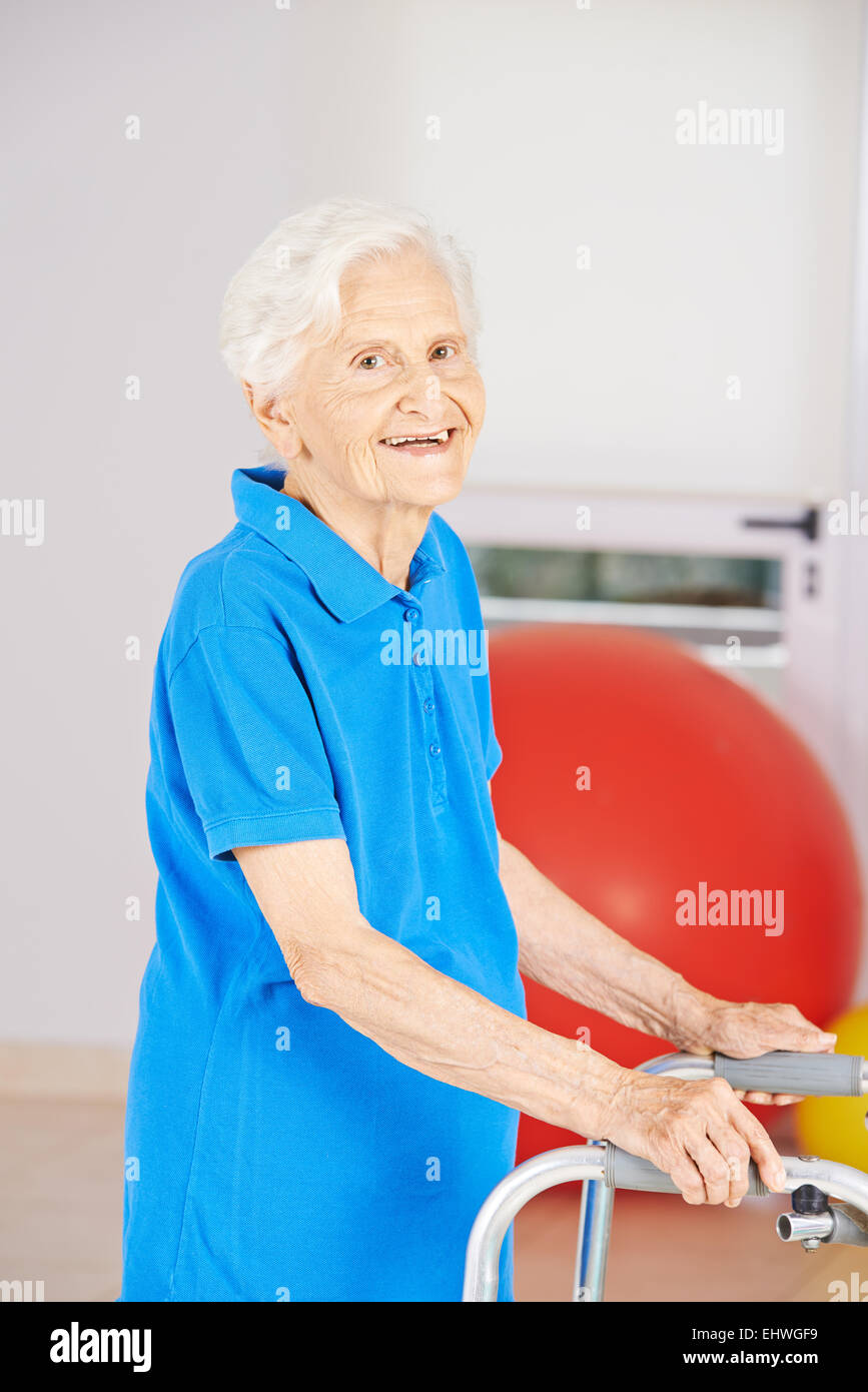 Old woman walker hi-res stock photography and images - Alamy