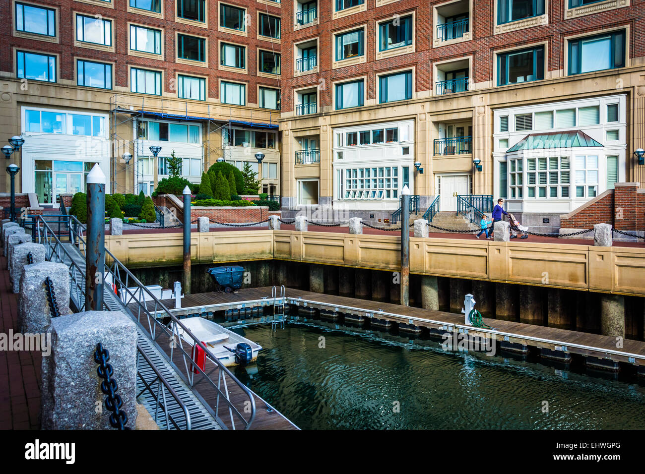 Docks at Rowe's Wharf, Boston, Massachusetts Stock Photo - Alamy