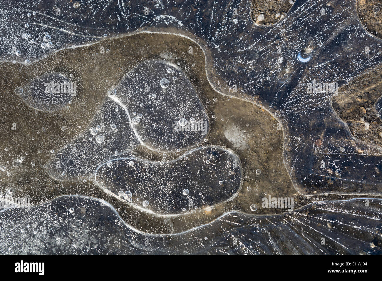 Frozen ice patterns hi-res stock photography and images - Alamy