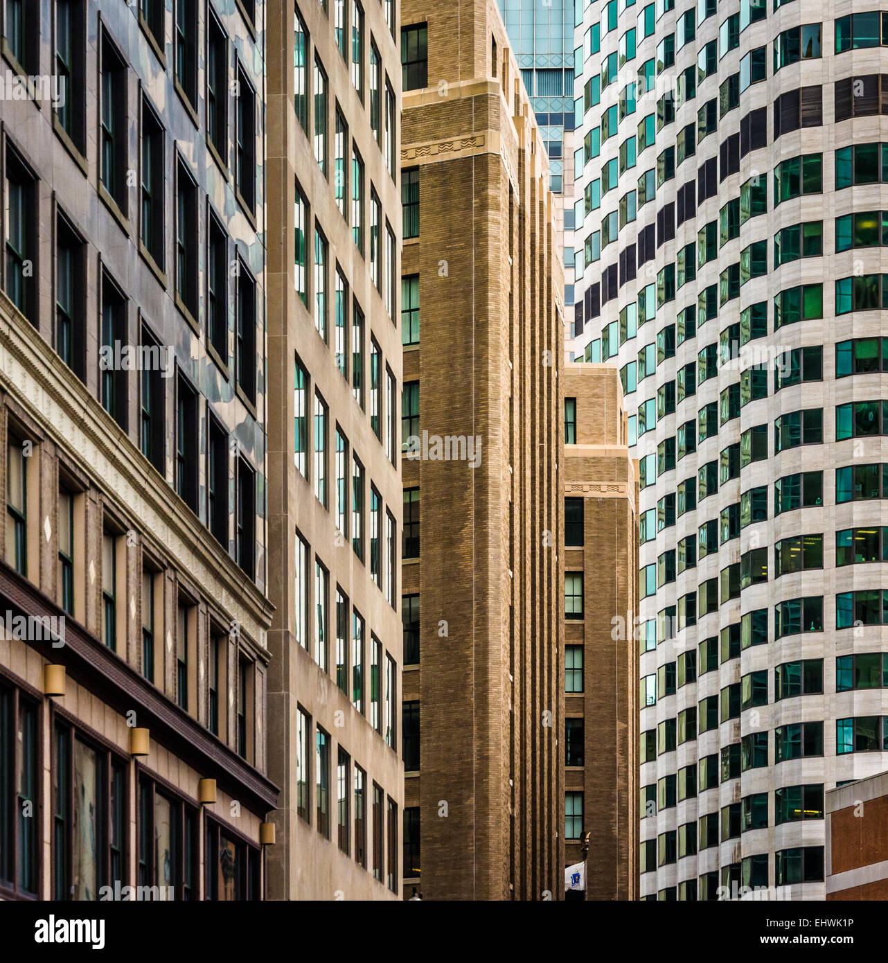 Layers of buildings in Boston, Massachusetts Stock Photo - Alamy
