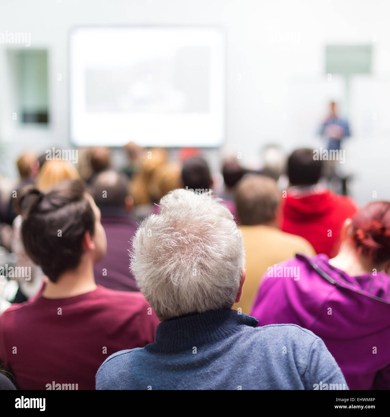 Audience in the lecture hall Stock Photo - Alamy