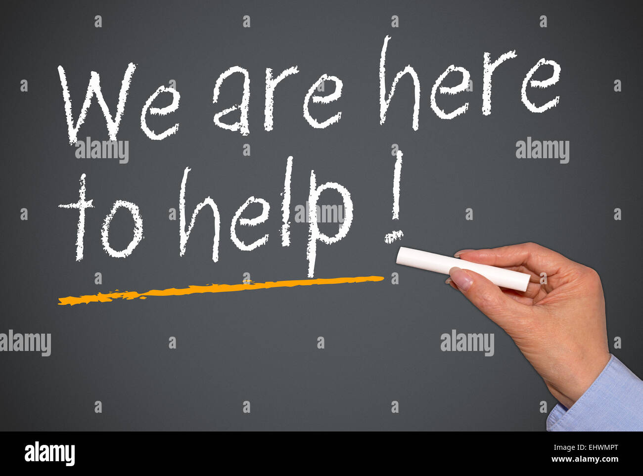 We are here to help ! Stock Photo - Alamy