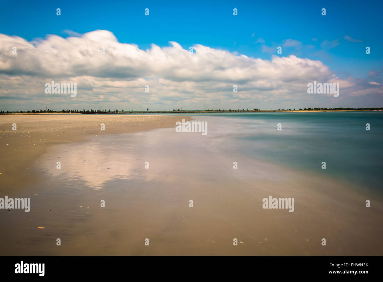 Long exposure taken on the northern shore of Strathmere, New Jersey ...