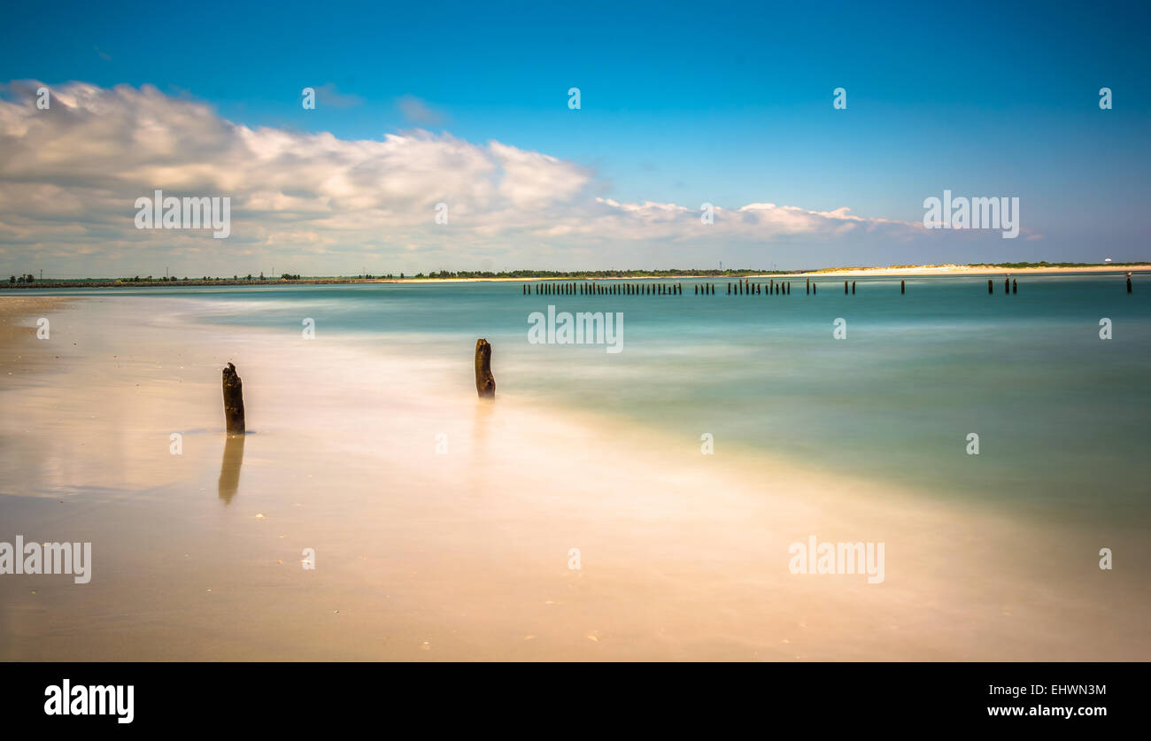 Long exposure taken on the northern shore of Strathmere, New Jersey ...