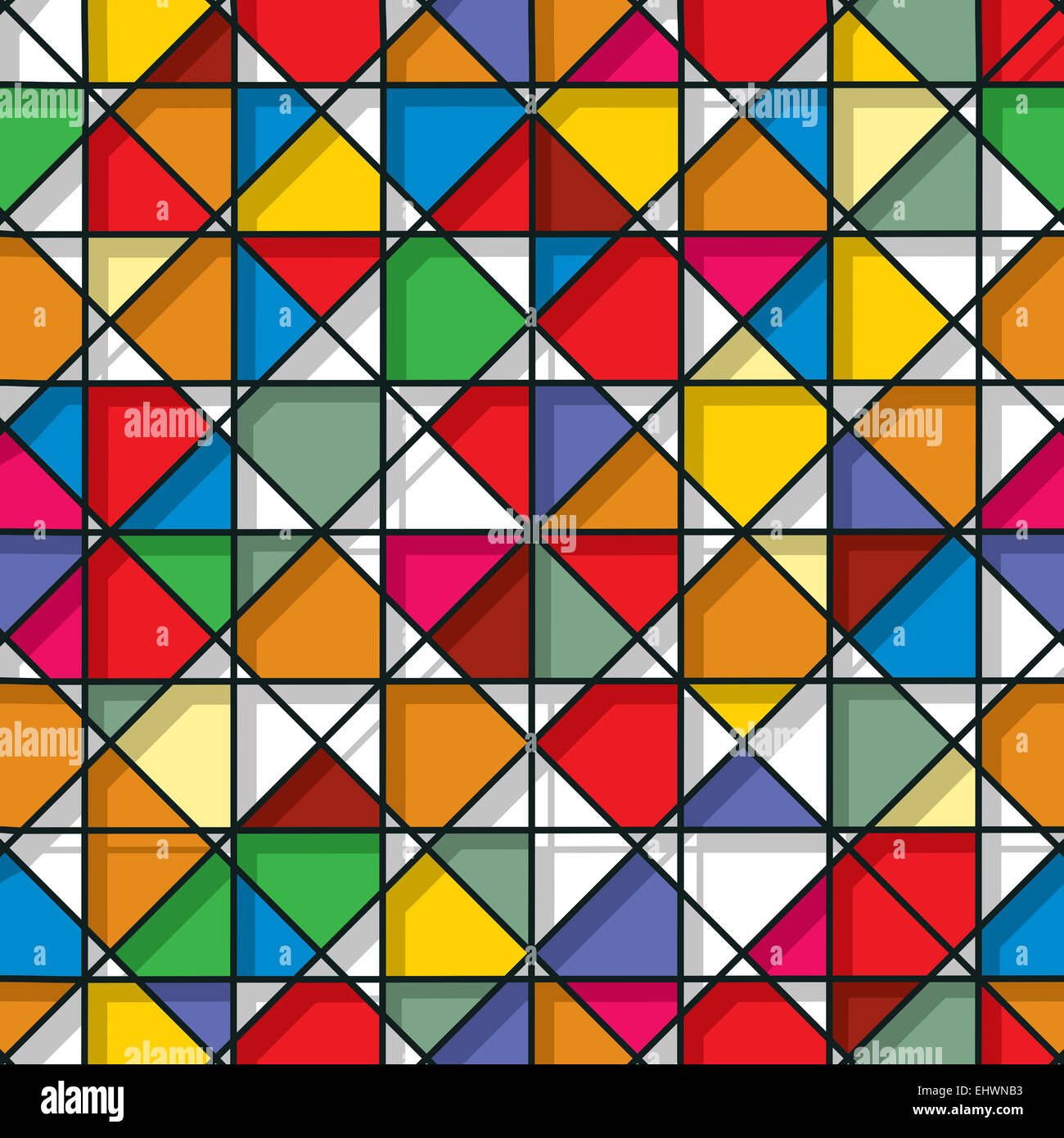 Stained glass seamless pattern Stock Photo - Alamy