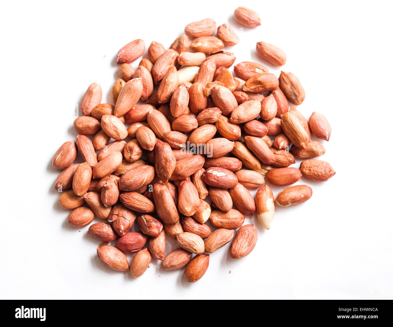 peanuts on white Stock Photo - Alamy