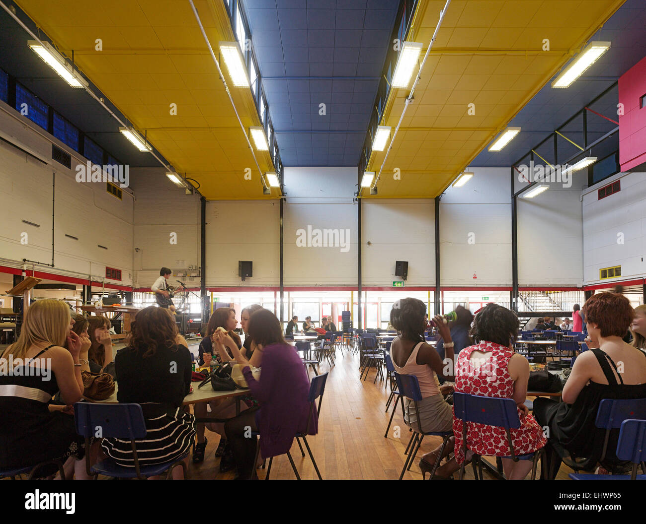Multi-functional hall during event. Smithdon High School, Hunstanton ...