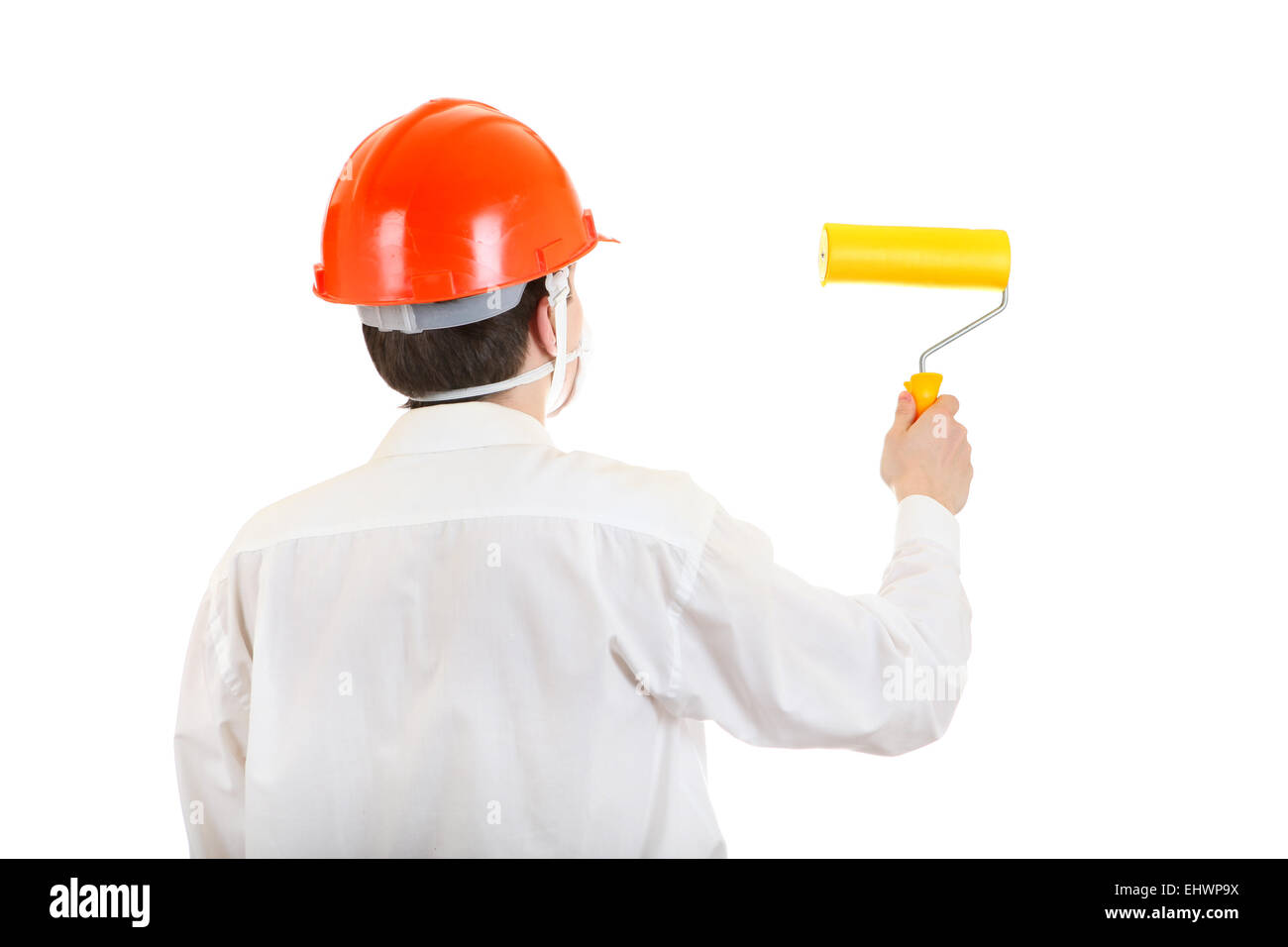 Back view man painter working hi-res stock photography and images - Alamy