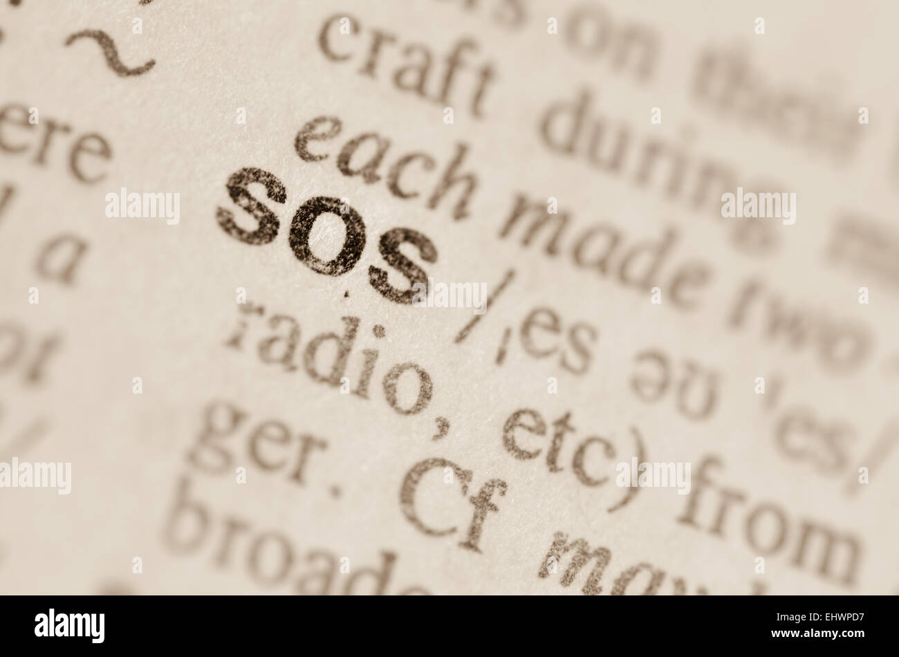 The signal sos hi-res stock photography and images - Alamy