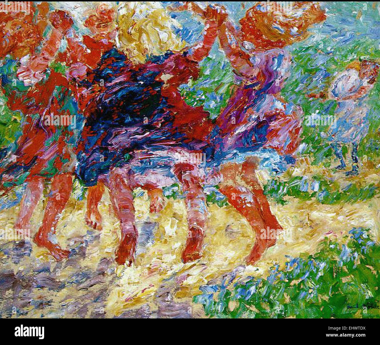 Emil Nolde Wildly Dancing Children Stock Photo - Alamy