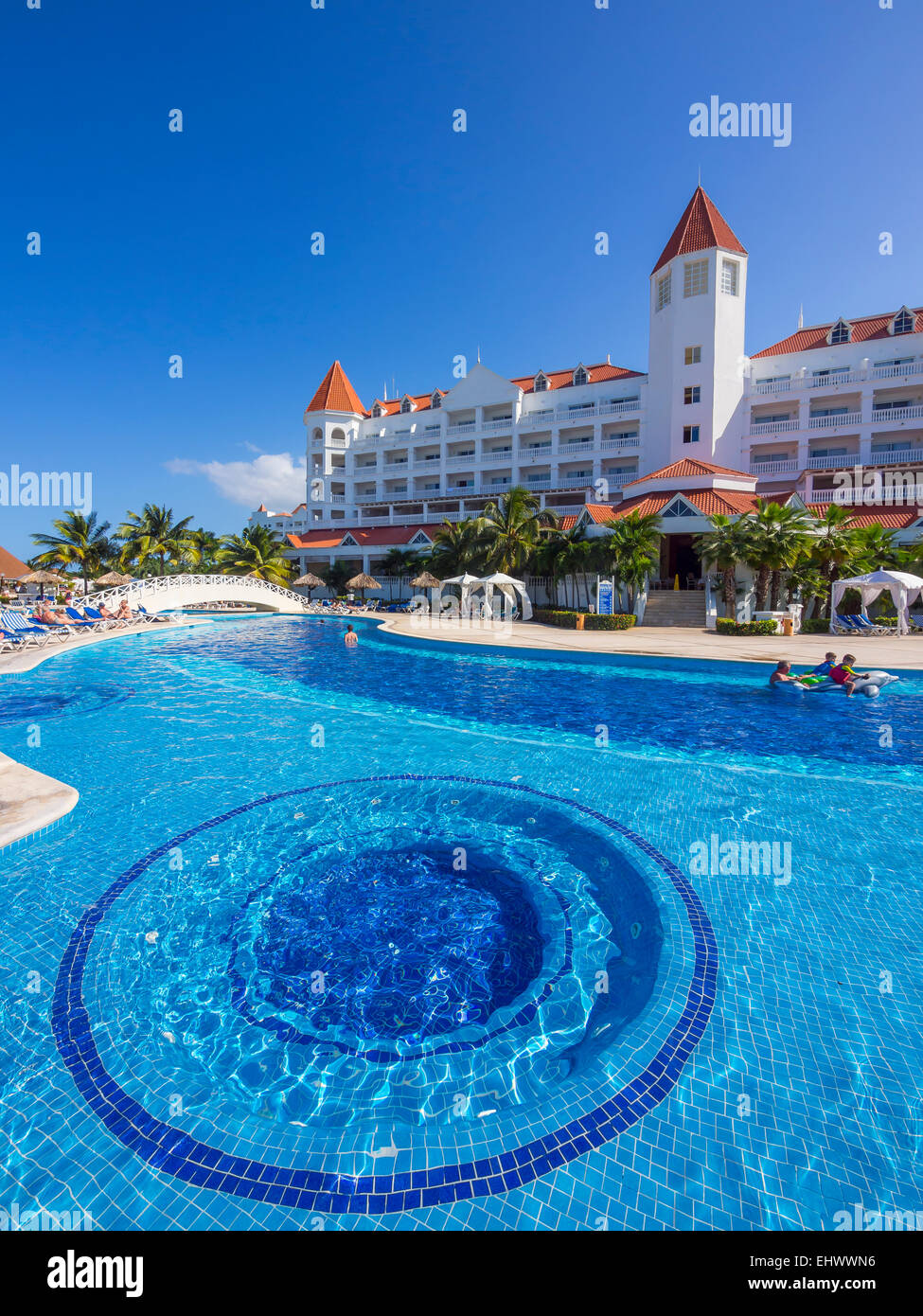 Jamaica, Runaway Bay, pool at Gran Bahia Principe luxus resort Stock ...