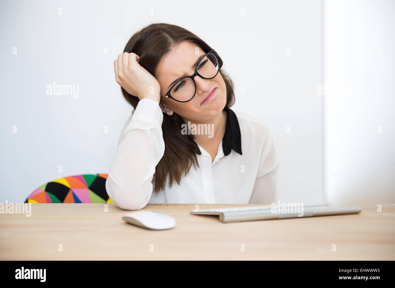 Stressed woman in formal hi-res stock photography and images - Alamy