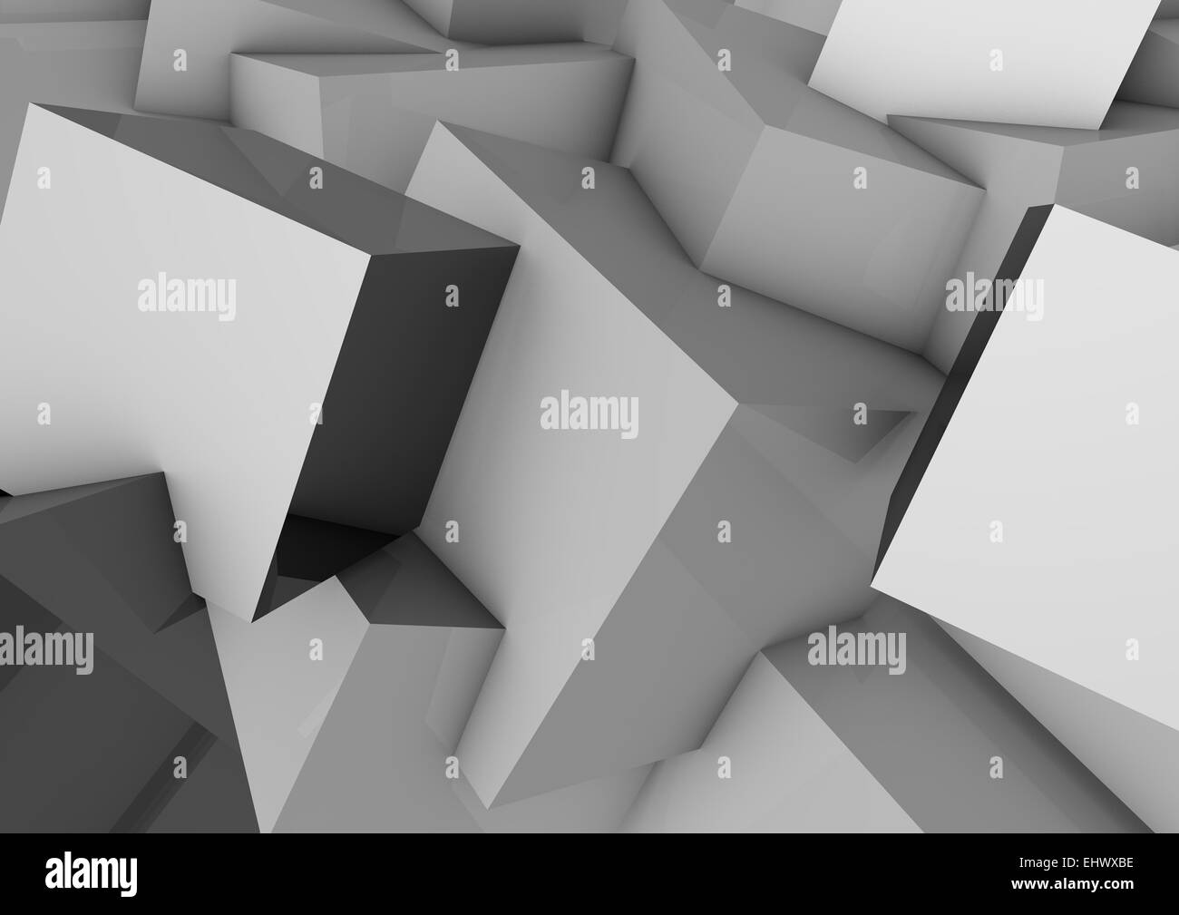 3d shapes Black and White Stock Photos & Images - Alamy