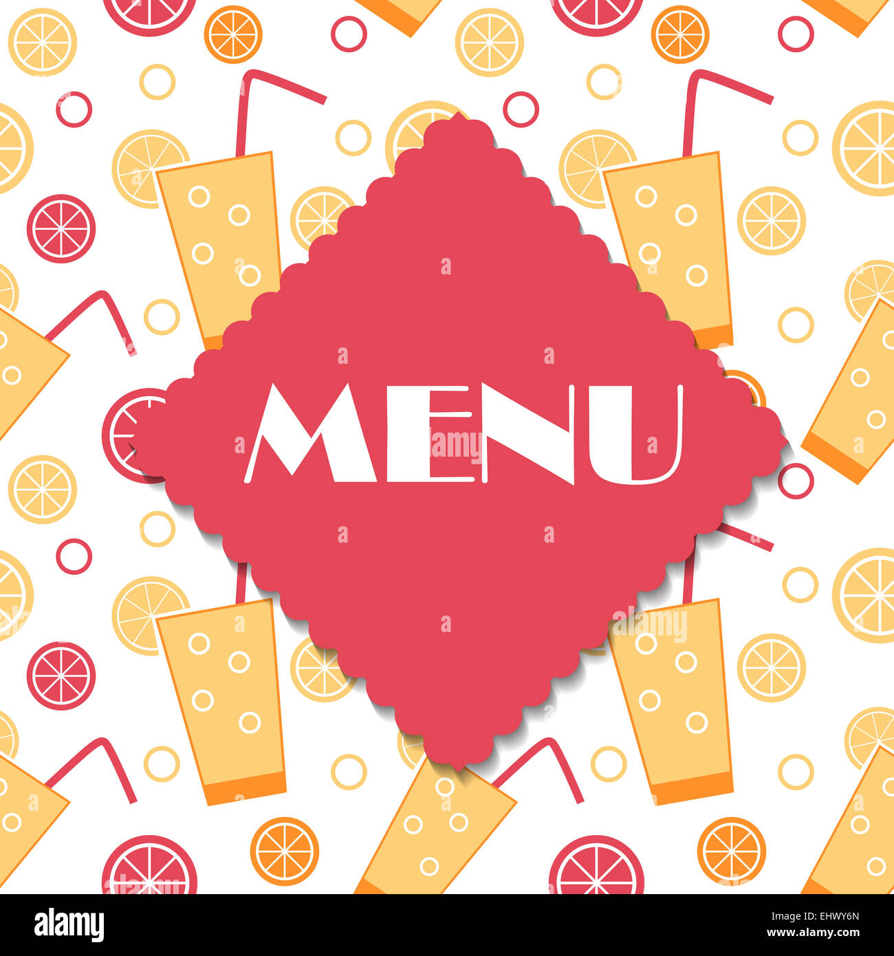 Restaurant Menu Template Vector Illustration Stock Photo - Alamy