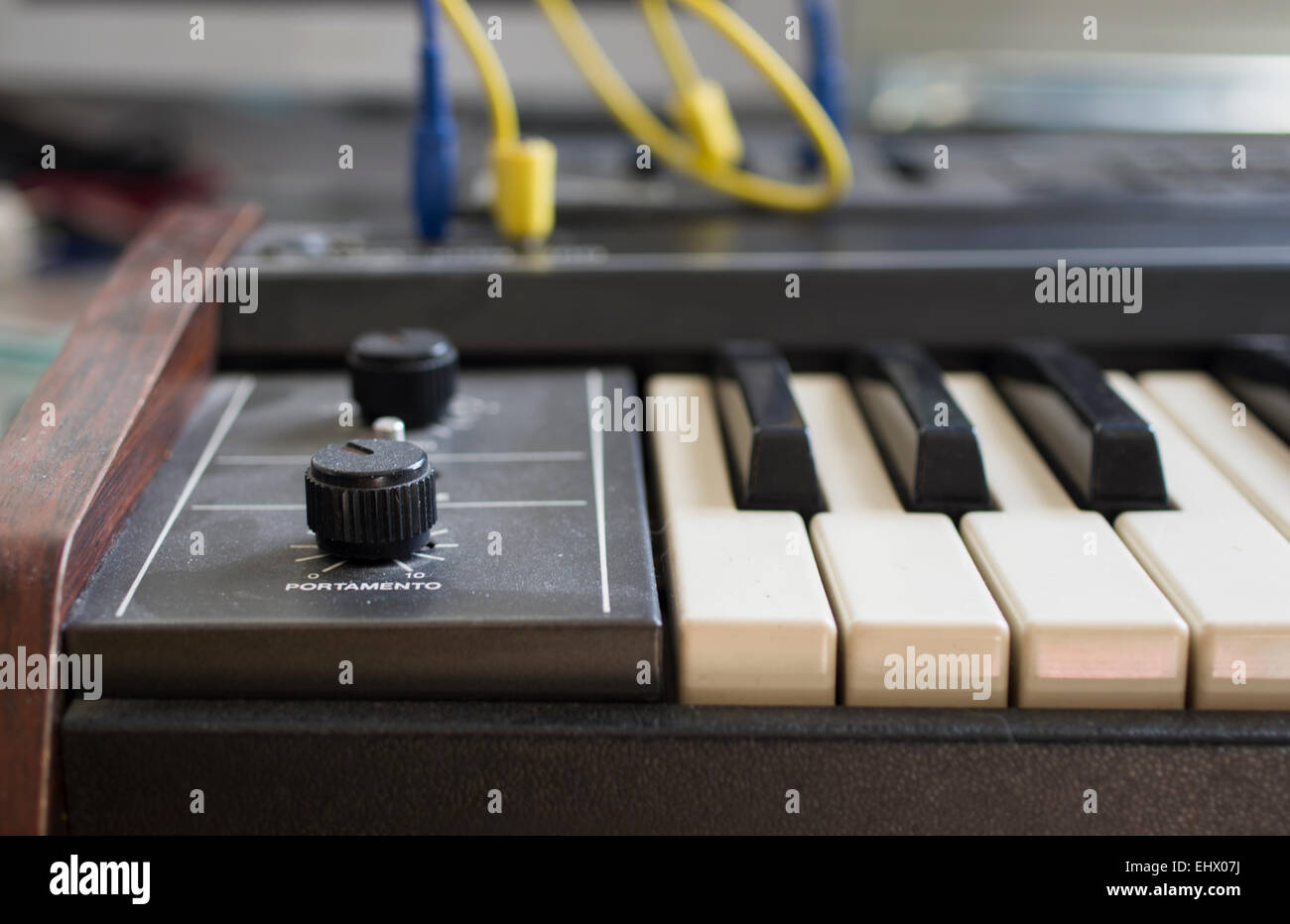 Retro Electronic Keyboard Stock Photo - Alamy