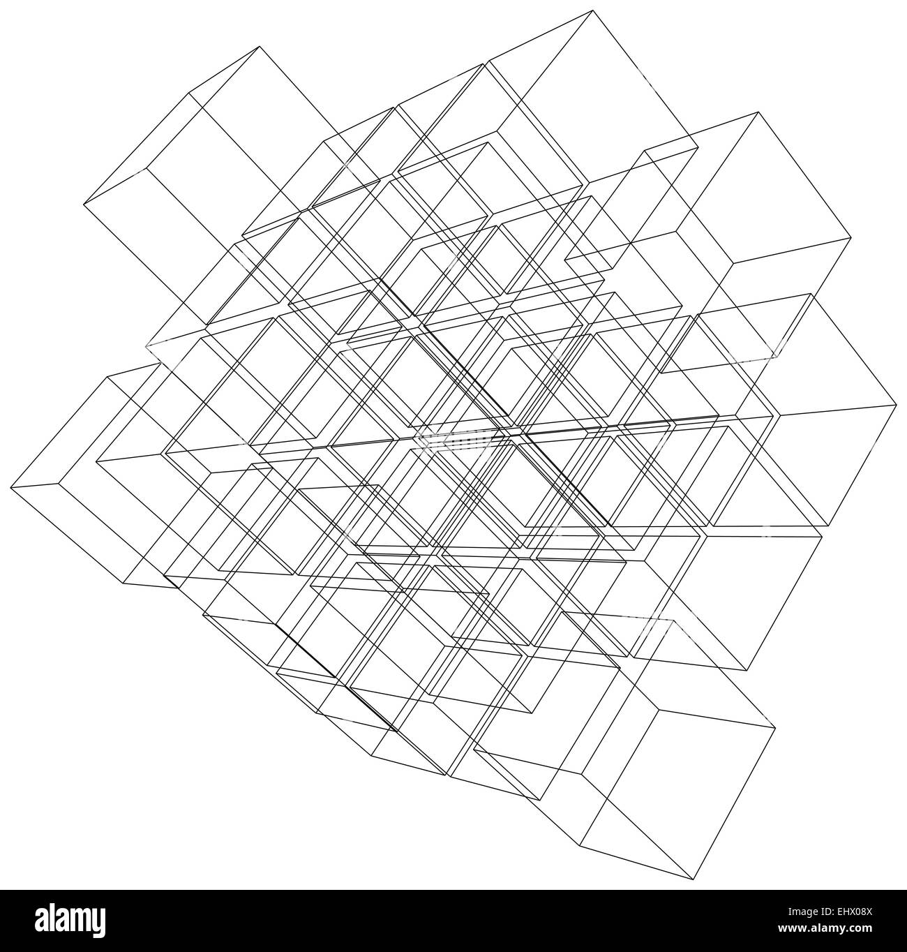 Vector abstract 3d cube infographic hi-res stock photography and images ...