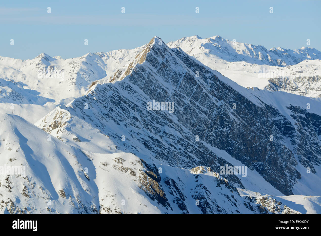 Summit Hornspitze, Tux alps,Tyrol, Austria Stock Photo - Alamy
